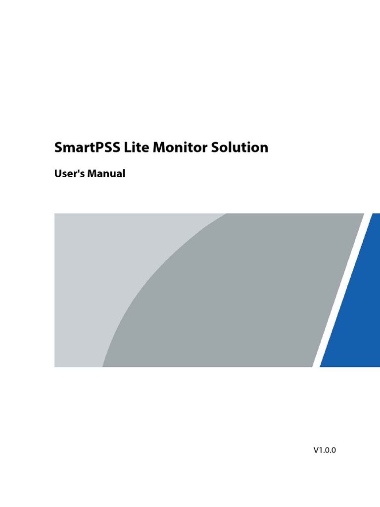 SmartPSS Lite Monitor User Manual | PDF | Icon (Computing) | Video