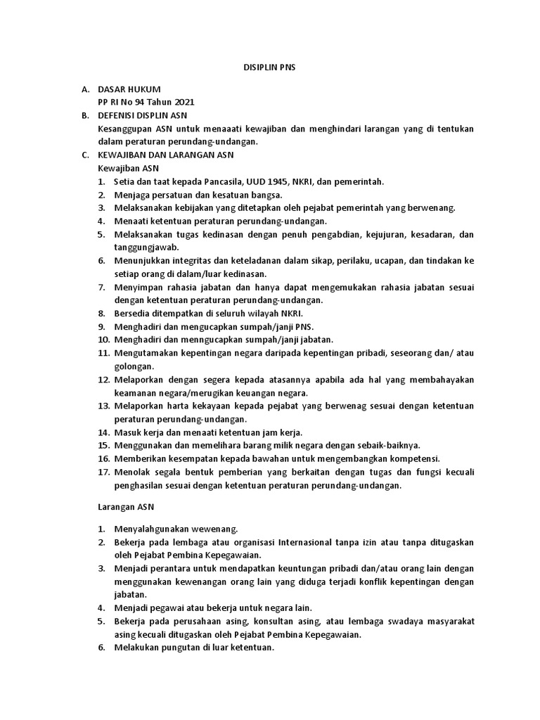 Disiplin Asn - 13 - e Learning Sibermartabat | PDF