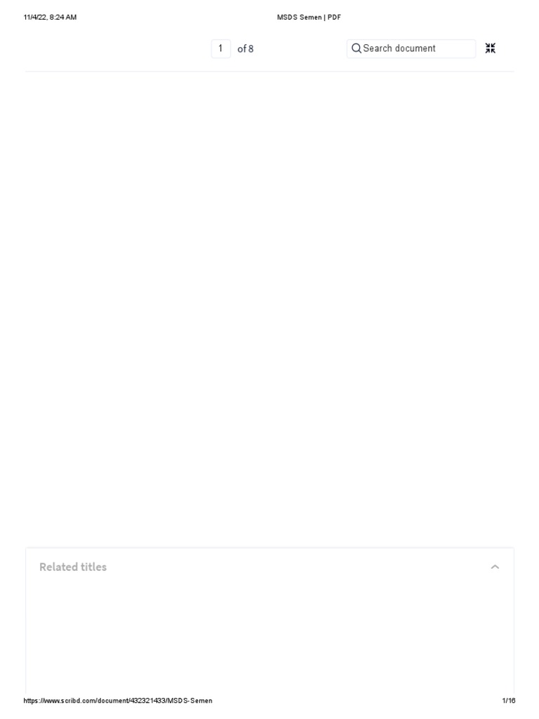 Msds Semen - PDF | PDF | Scribd