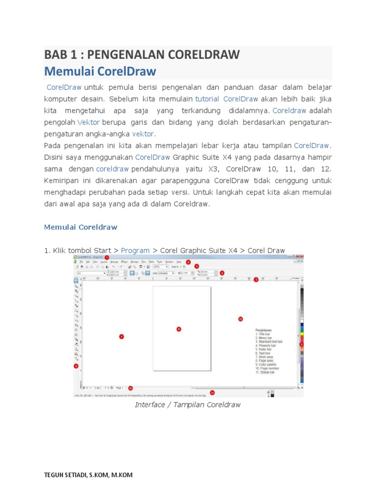 Modul-8-Desain Grafis - BAB 1 - Memulai CorelDraw | PDF