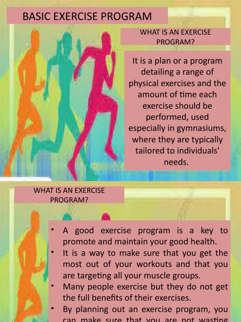 Basic Exercise Program-P.e 7 | PDF | Flexibility (Anatomy) | Skeletal ...