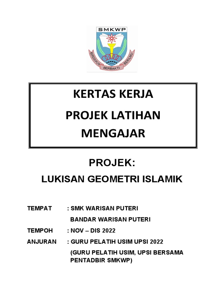 Contoh Kertas Kerja Mural Surau Sekolah | PDF
