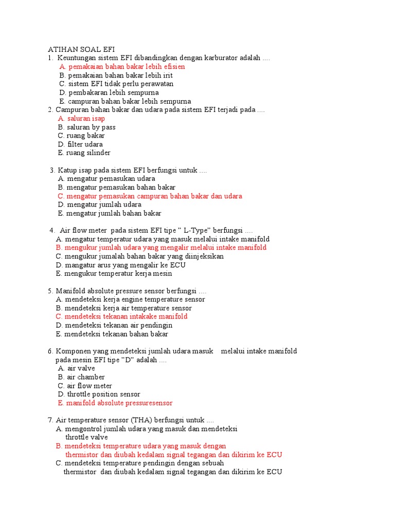 Atihan Soal Efi | PDF