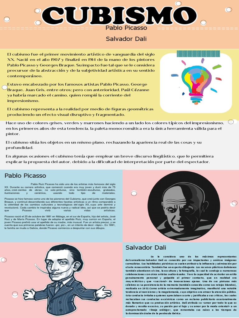 Infografia | PDF | Cubismo | Pablo Picasso