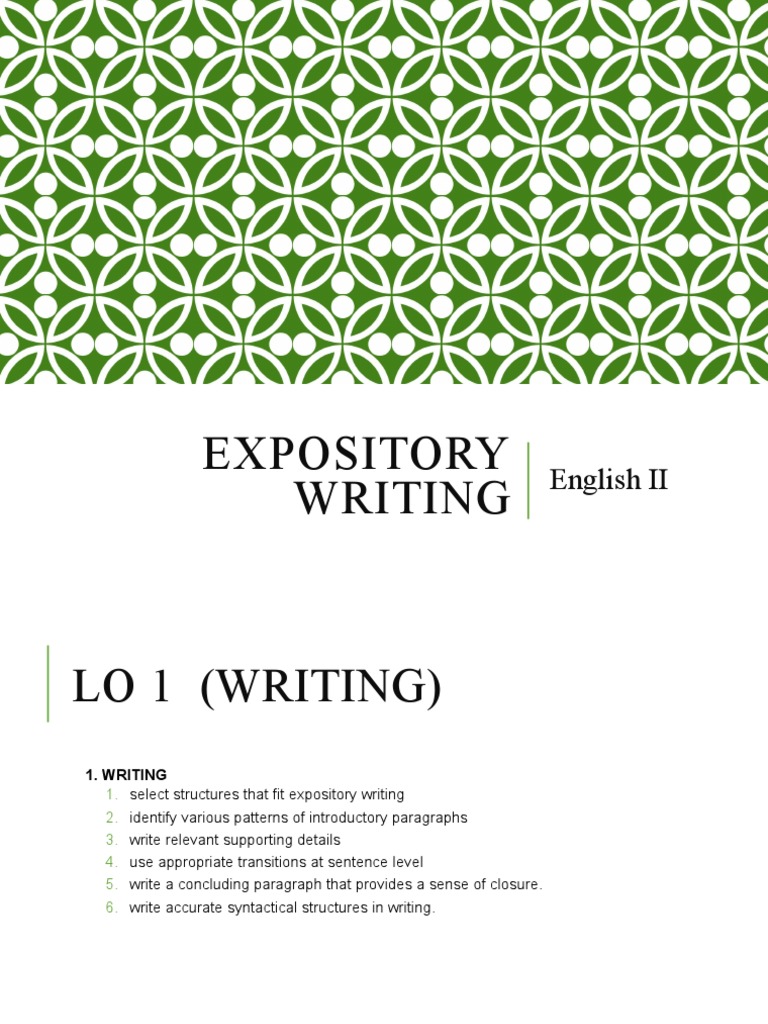 Expository Writing | PDF | Essays | Paragraph