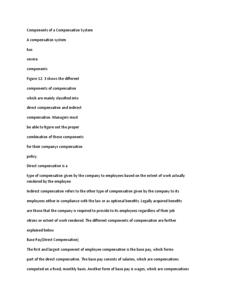 Components of a-WPS Office | PDF | Compensation And Benefits | Incentive