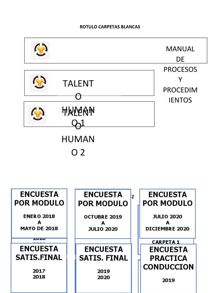 Formato Rotulo Carpetas | PDF