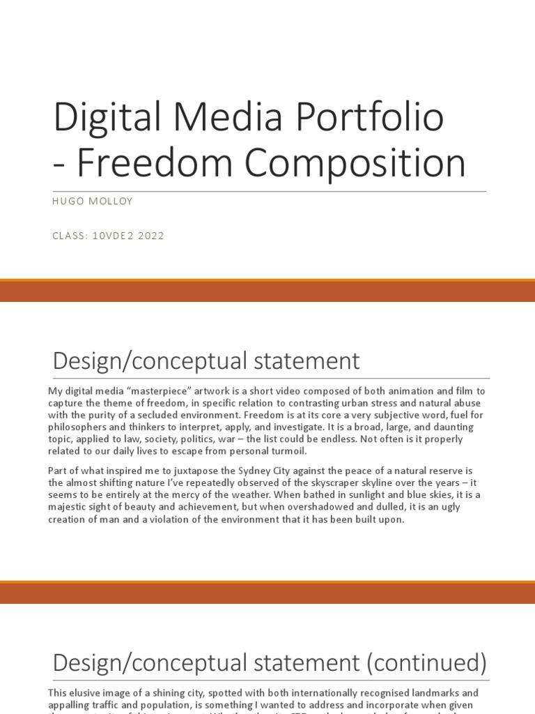 Digital Media Portfolio | PDF