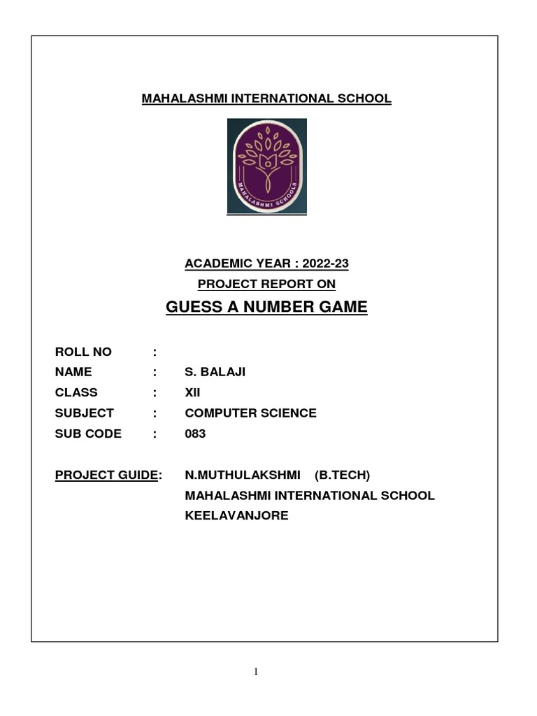 Project 3 Random Number Guess Project 1 Pdf Software Testing Programming