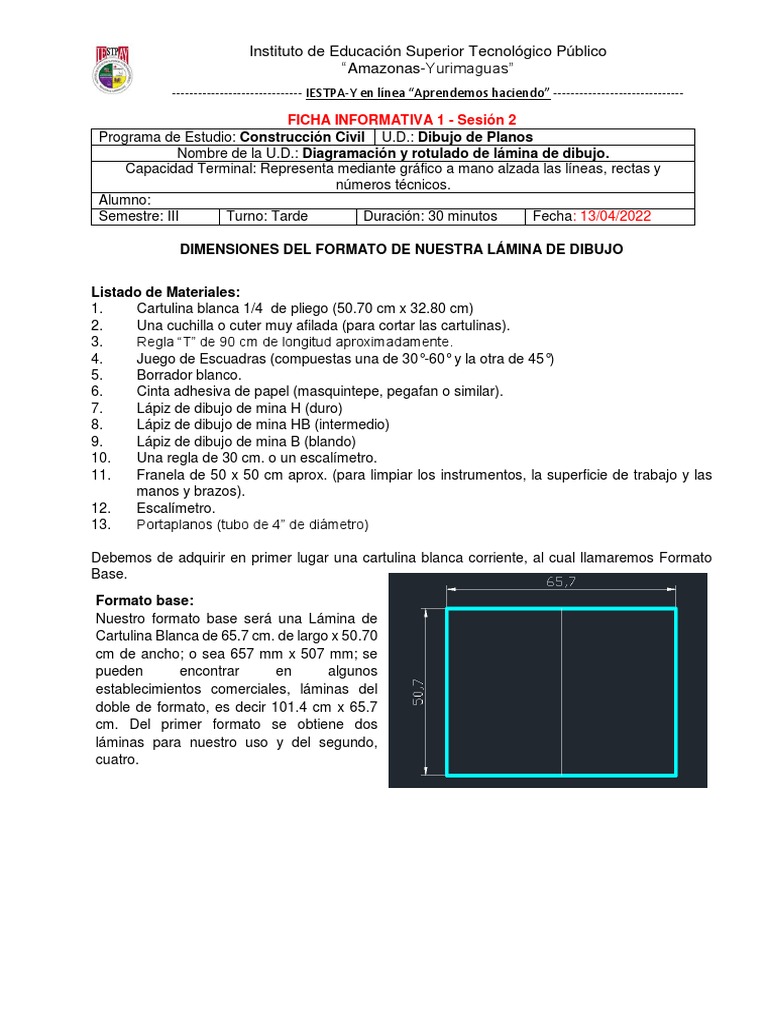 FICHA INFORMATIVA 1 - Sesión 2 | Descargar gratis PDF | Dibujo | Lápiz