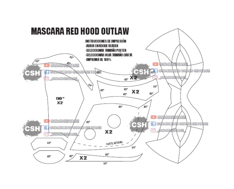 Mascara Red Hood Outlaw | PDF