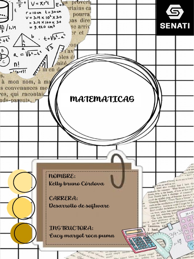 Bruno Cordova Kelly Rodoil - Tarea U003 Matematica | PDF