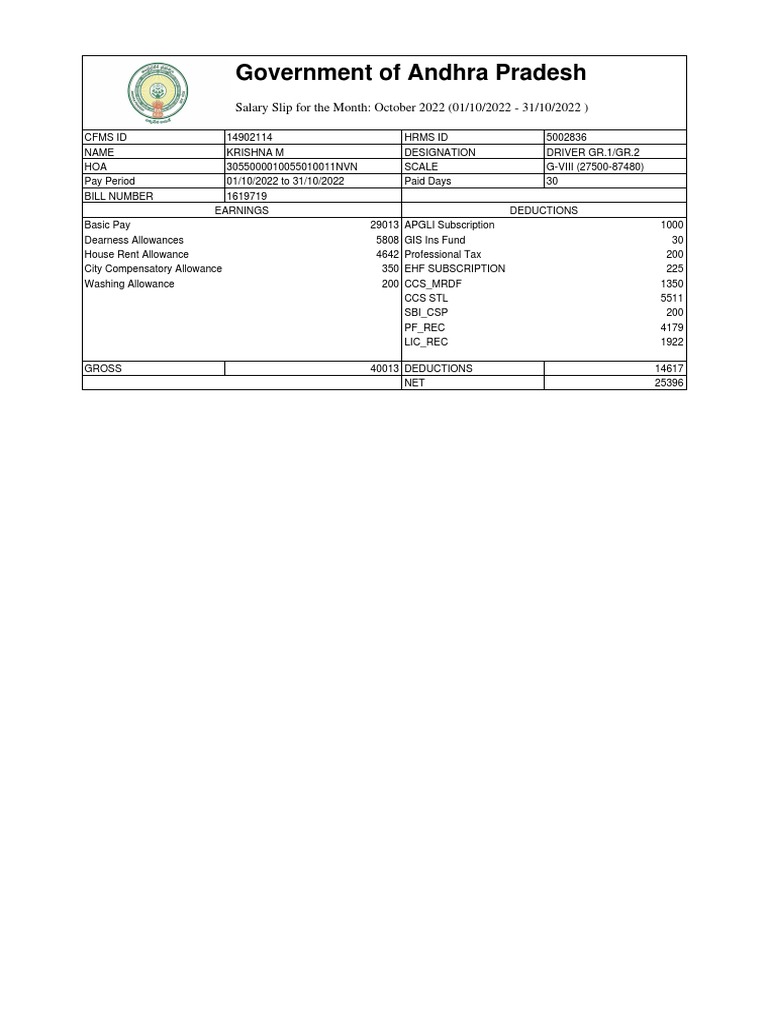 PaySlip 6 | PDF