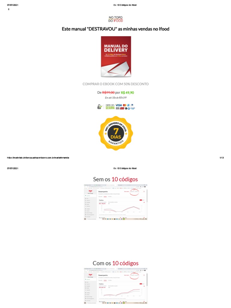 Os 10 Códigos Do Ifood | PDF | Business | Marketing