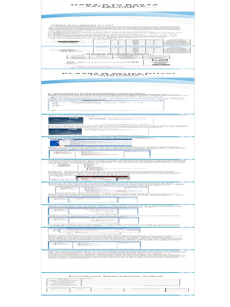 USB to RS232 Driver Installation Guide | PDF | Computer Engineering | Manufactured Goods