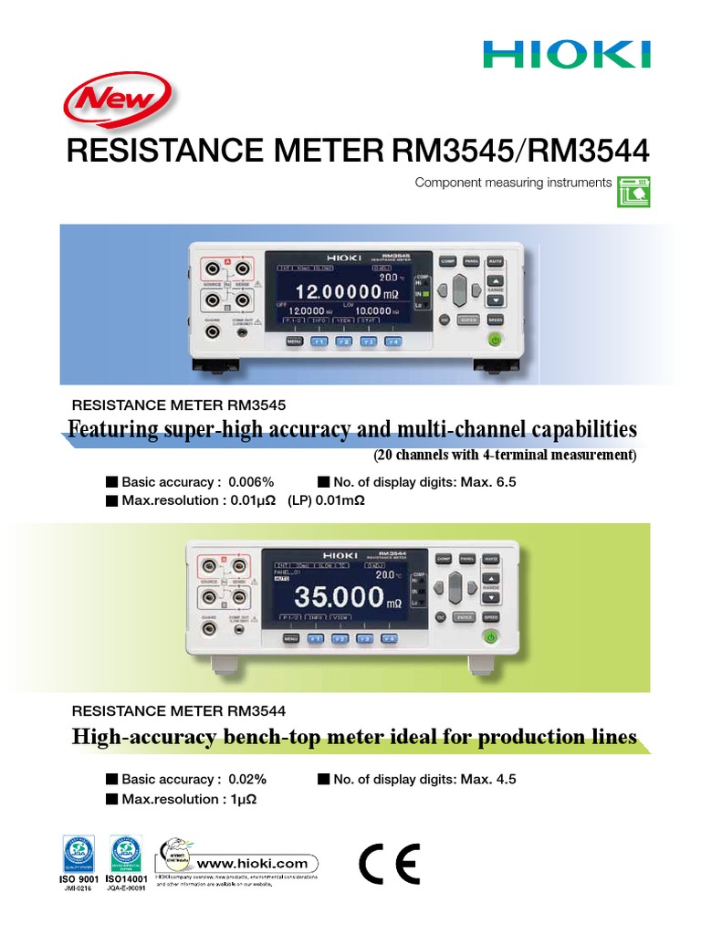 RM3545 RM3544 Ds | PDF | Input/Output | Thermometer