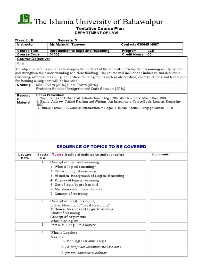 Logic and Reasoning | PDF | Reason | Logic