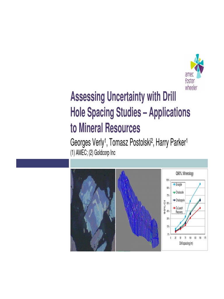 Assessing Uncertainty With Drill Hole Spacing Studies | PDF | Variance | Normal Distribution