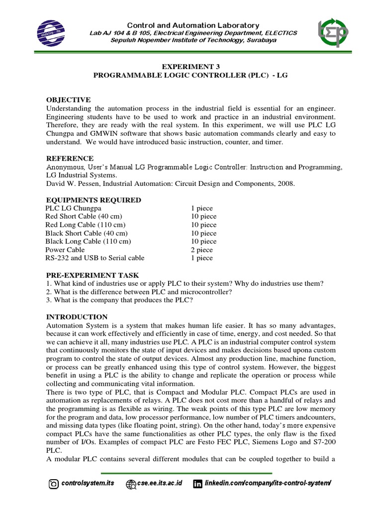 Modul 3 PLC LG | PDF | Programmable Logic Controller | Automation