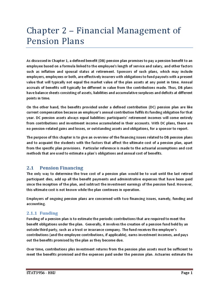 Chapter 2 Lecture Notes.2021 | PDF | Pension | Annuity (European)