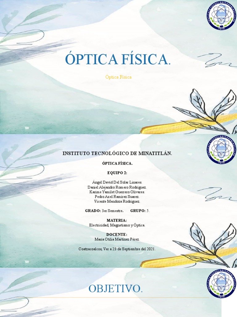 Óptica Física. | PDF | Óptica | Olas