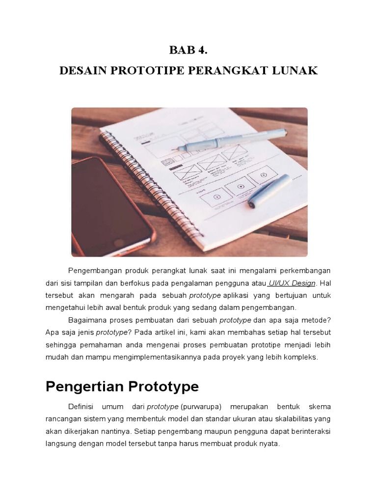 Prototipe Perangkat Lunak: Jenis & Metode | PDF | Seni