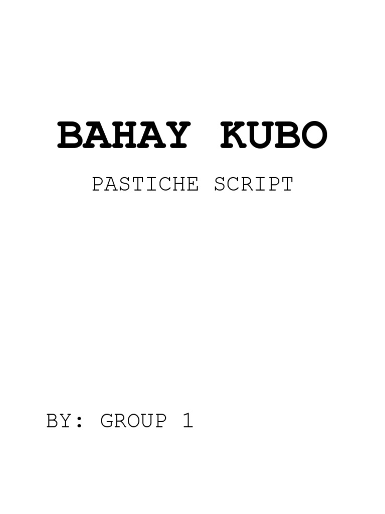 Bahay Kubo | PDF