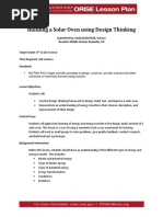 Student Guide - Solar Cooker Project | PDF | Design | Temperature