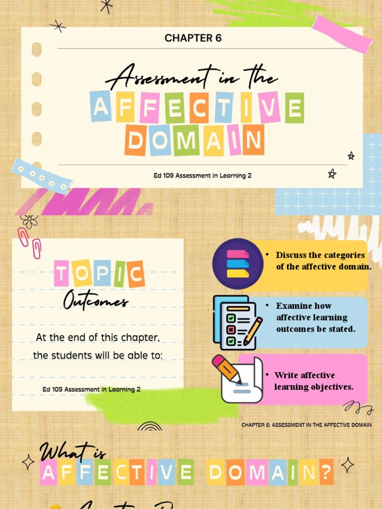 Chapter 6 Assessment in Affective Domain - Categories and Their ...