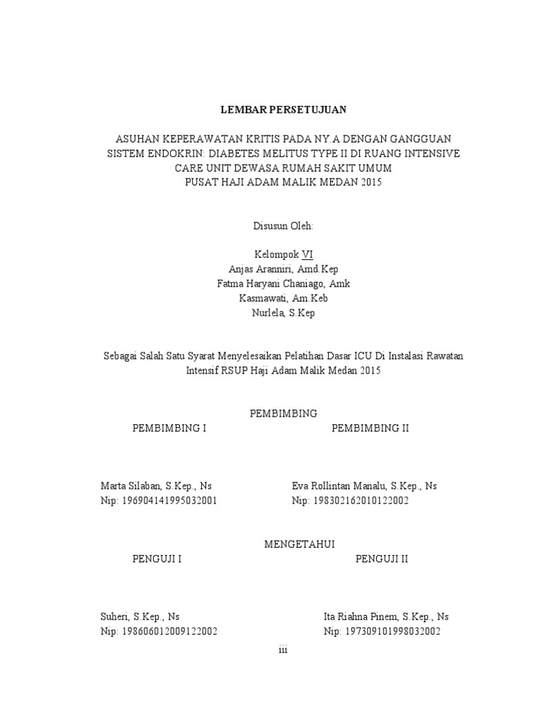 Lembar Persetujuan | PDF