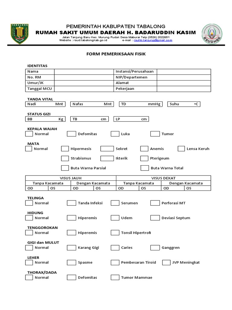 Form Fisik New | PDF
