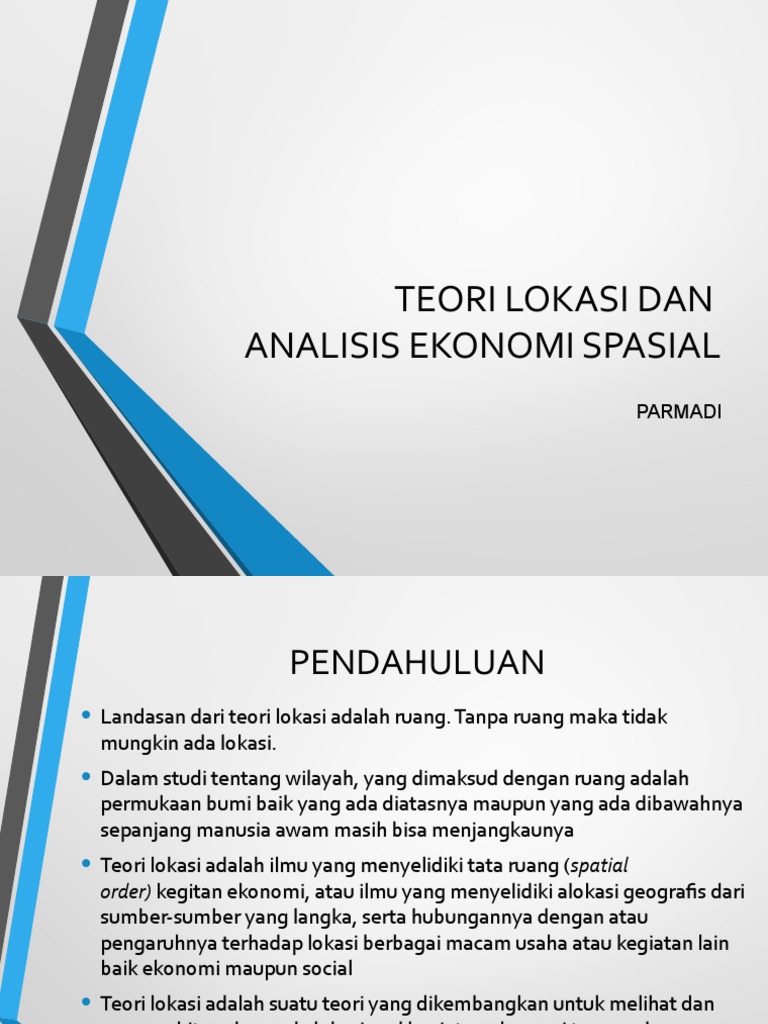 TM 4 Teori Lokasi Dan Analisis Ekonomi Spasial | PDF