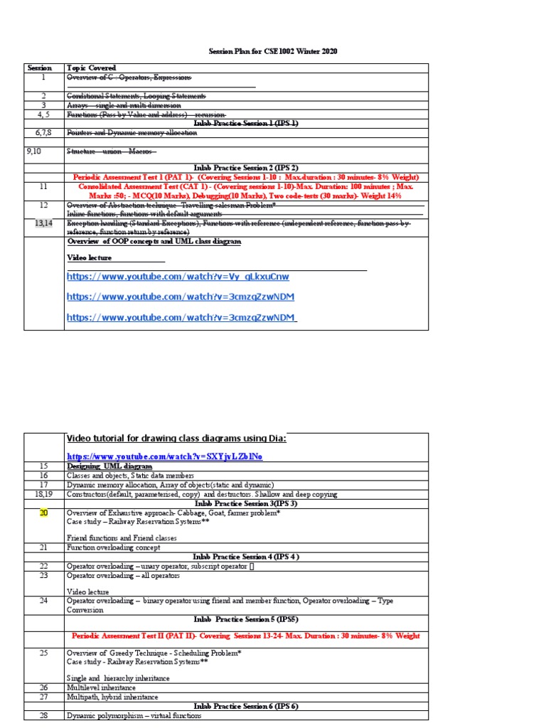 Plan Pdf Subroutine Class Computer Programming