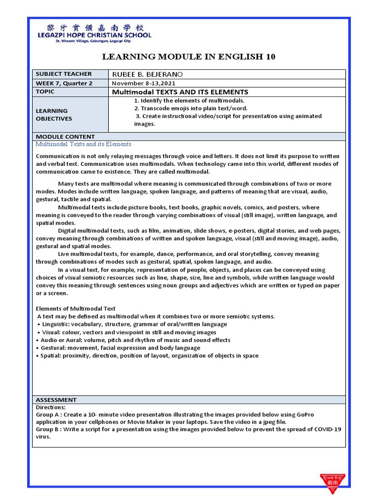 Grade 10 Week 7 | PDF | Linguistics | Human Communication