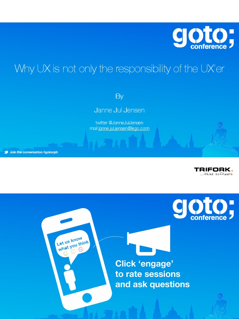 Why UX Is Not Only The Responsibility of The UX'er: by Janne Jul Jensen | PDF | Usability | User ...