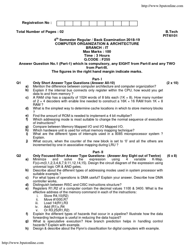 Bput Coa | PDF | Cpu Cache | Random Access Memory