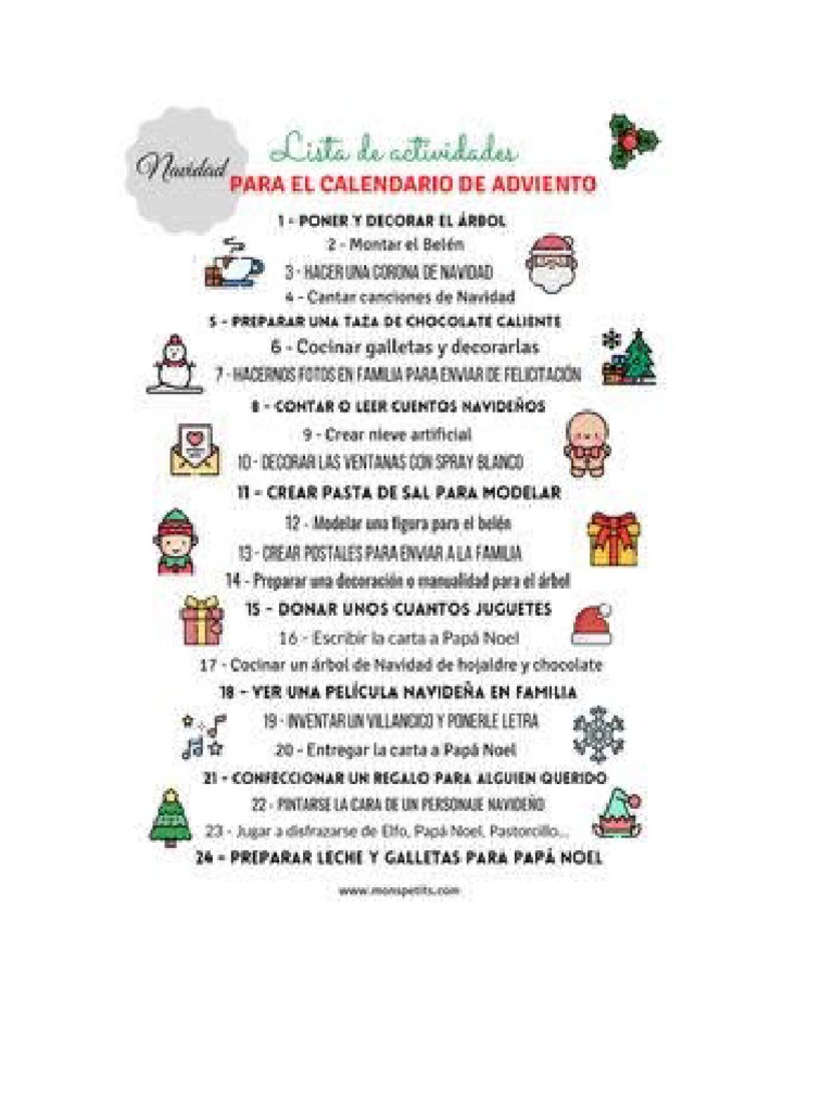 Calendario Adviento | PDF