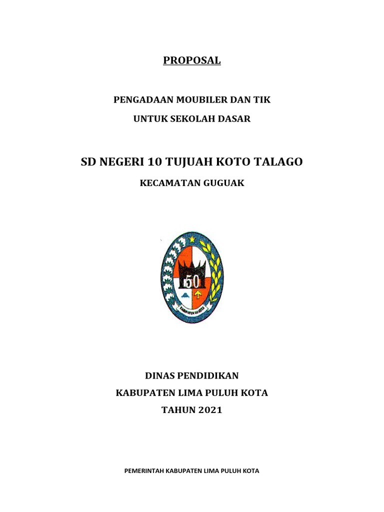 Pengadaan Mobiler & TIK SDN 10 Talago | PDF