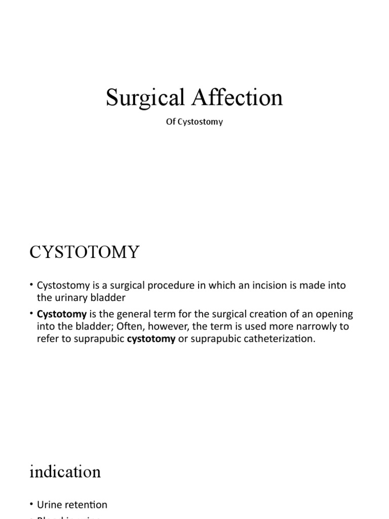 Cystotomy 37 L | PDF | Urinary Bladder | Surgery