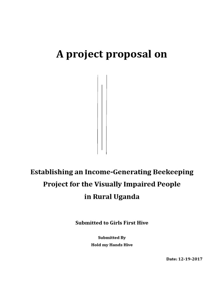 Sample Proposal Establishing An Income Generating Bee Keeing Project ...