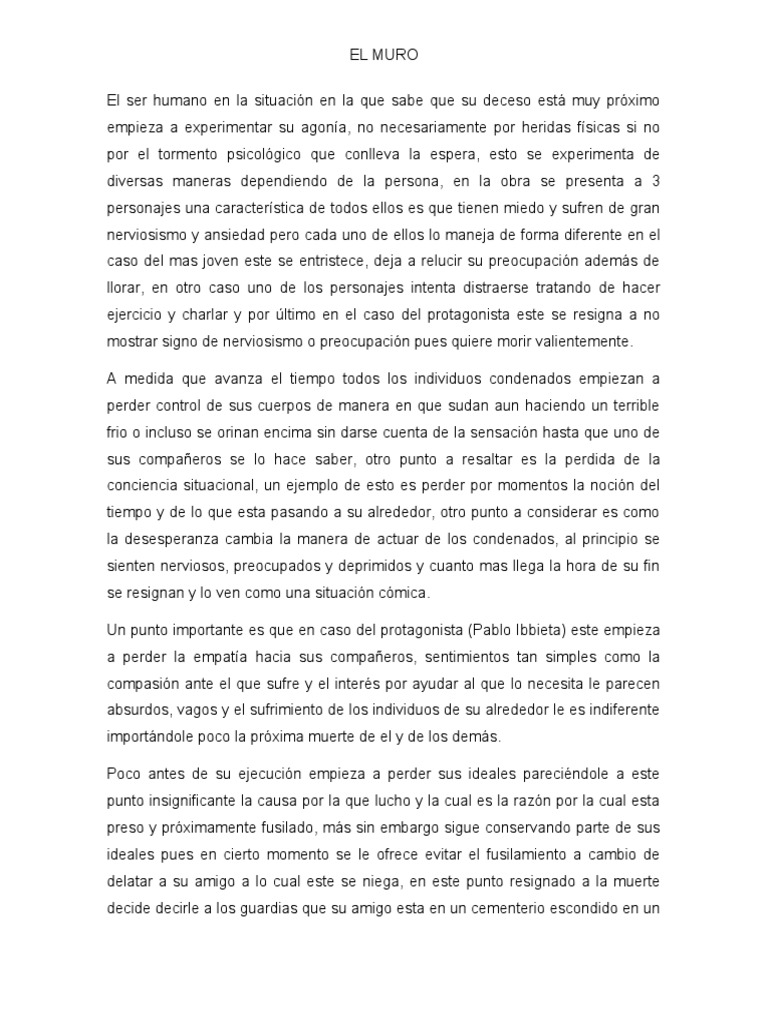 Etica El Muro | PDF | Empatía | Sicología