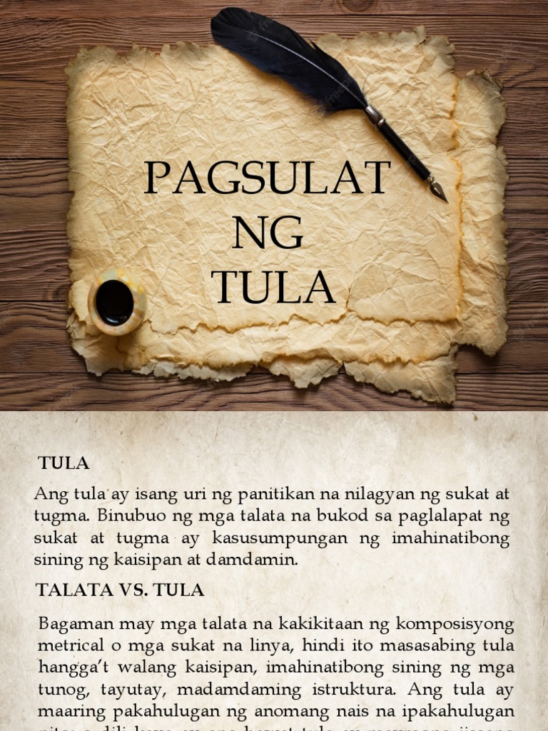 Pagsulat NG Tula | PDF