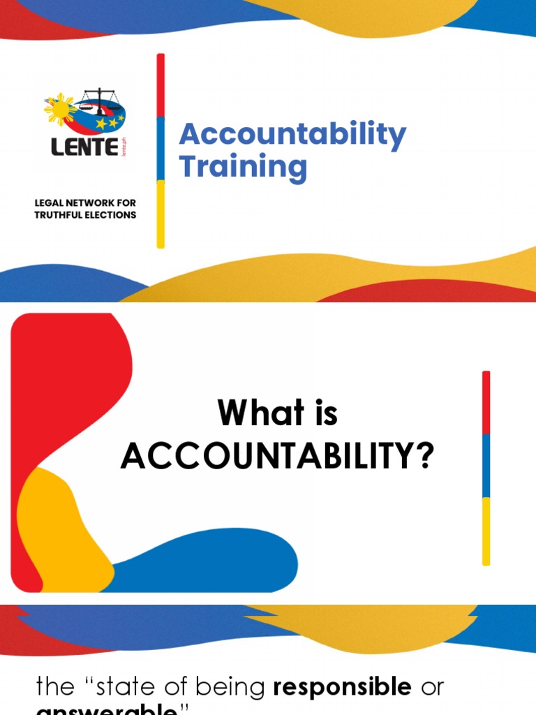 Accountability Training | PDF | Affidavit | Elections