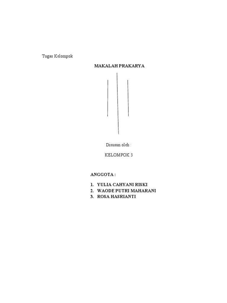 TUGAS MAKALAH PRAKARYA KELOMPOK 3 Iki | PDF