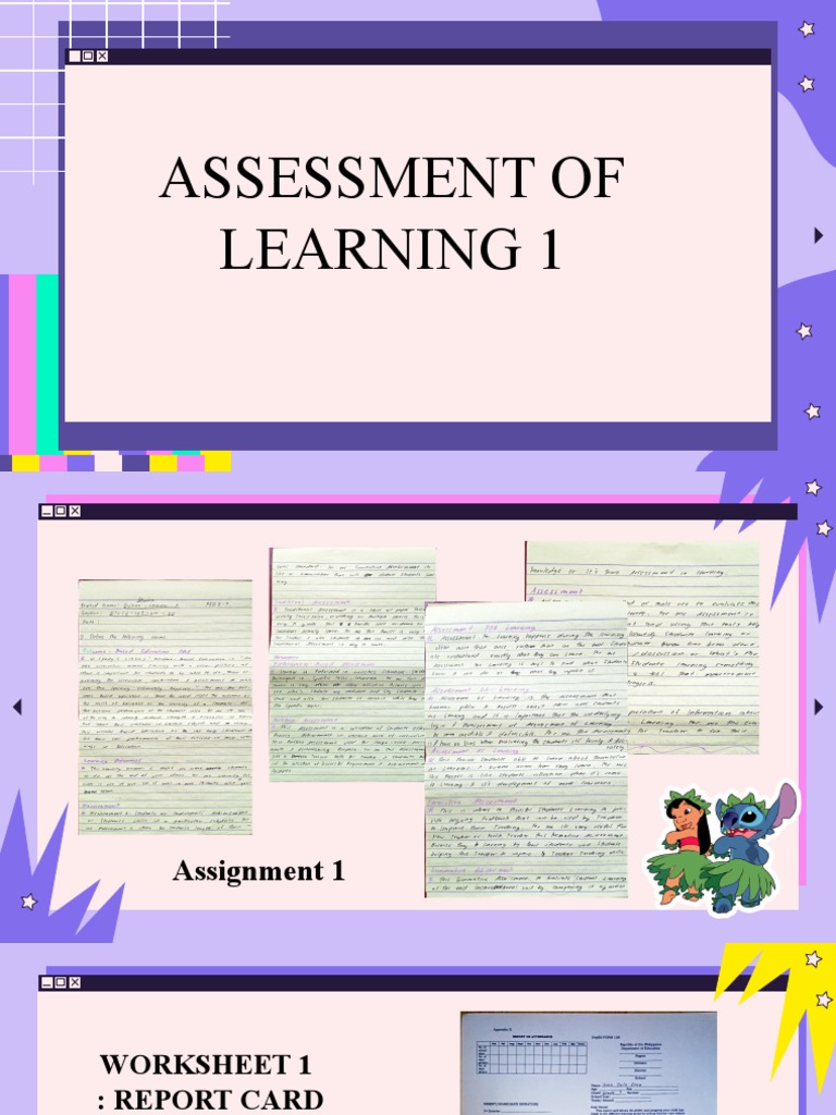 Assessment of Learning 1 | PDF