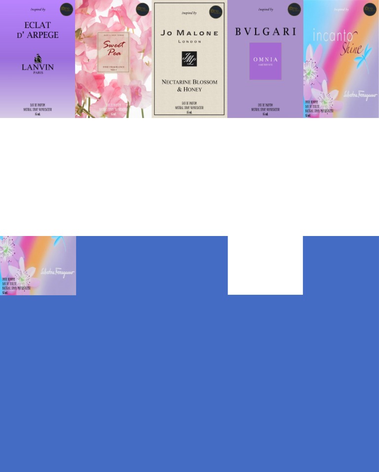 Inspired Perfumes Sticker | PDF