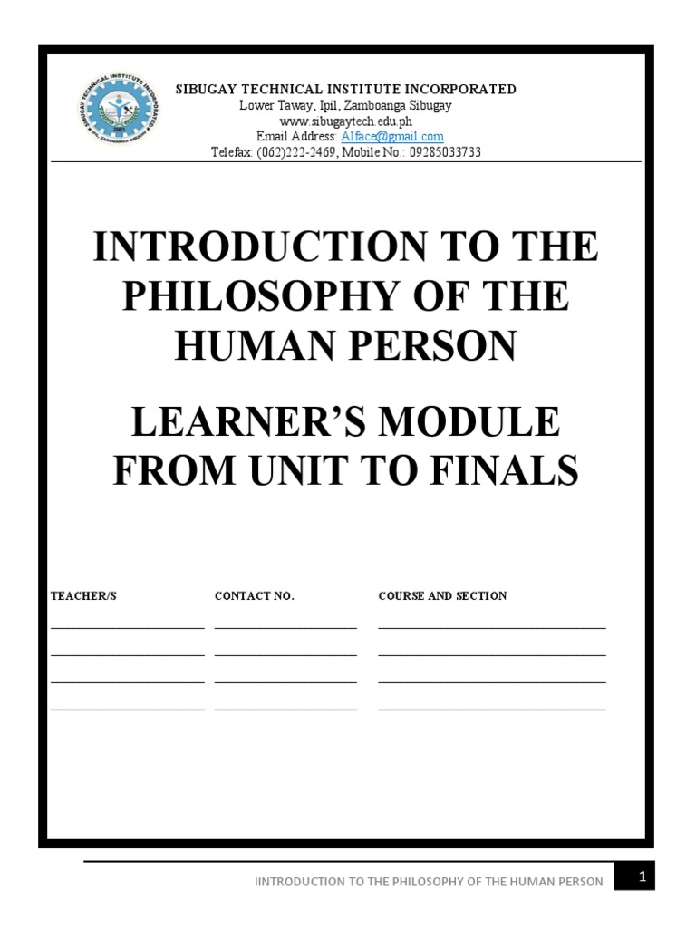 Intro To Philo Module | PDF | Reason | Argument