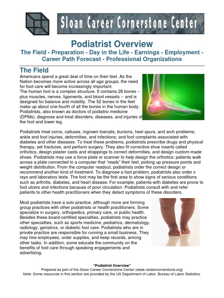 Podiatrist Overview: The Field | Download Free PDF | Residency ...