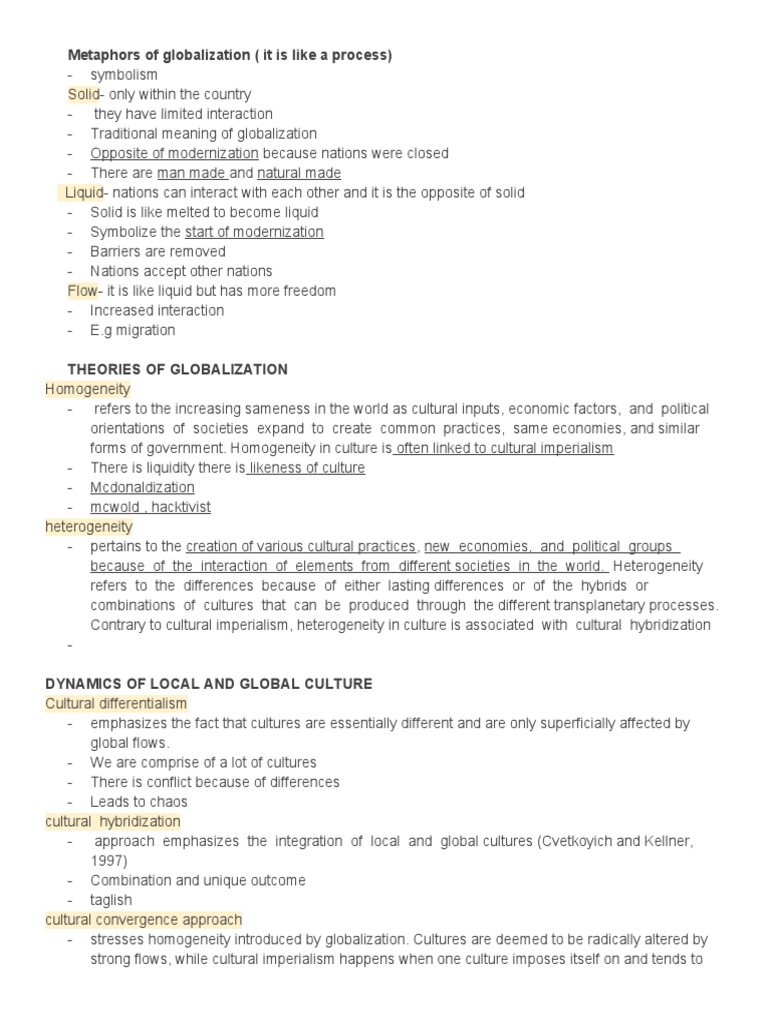 Contemporary World | PDF | Globalization | Homogeneity And Heterogeneity