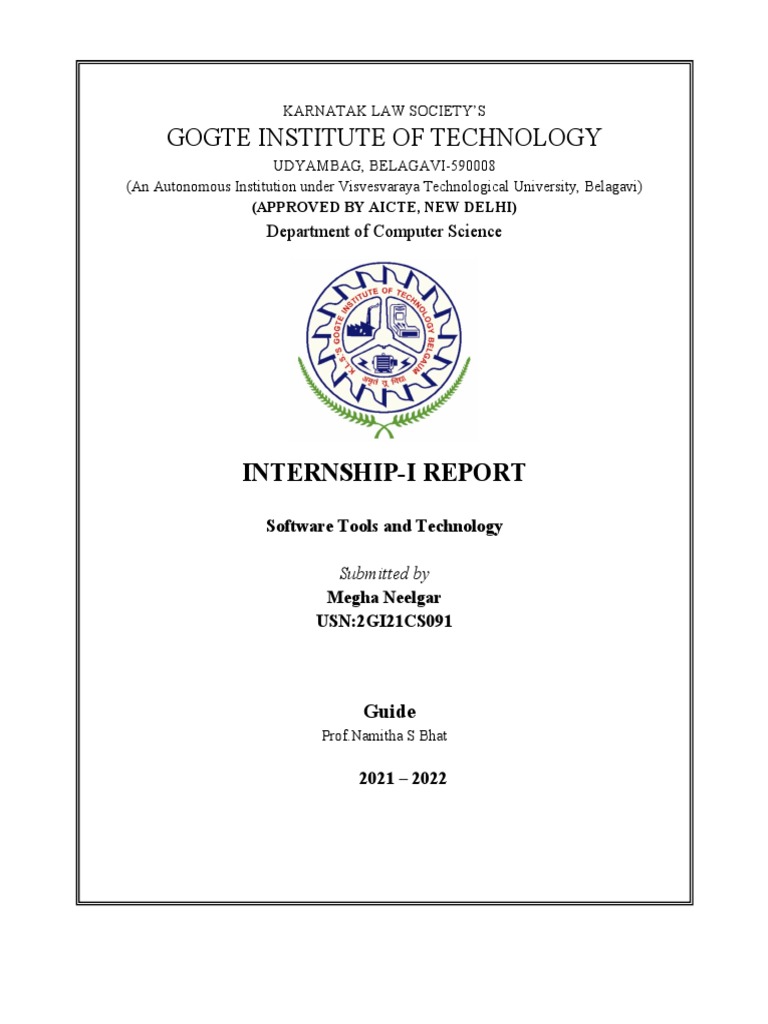 Megha Internship Report | PDF | Microsoft Power Point | Microsoft Excel